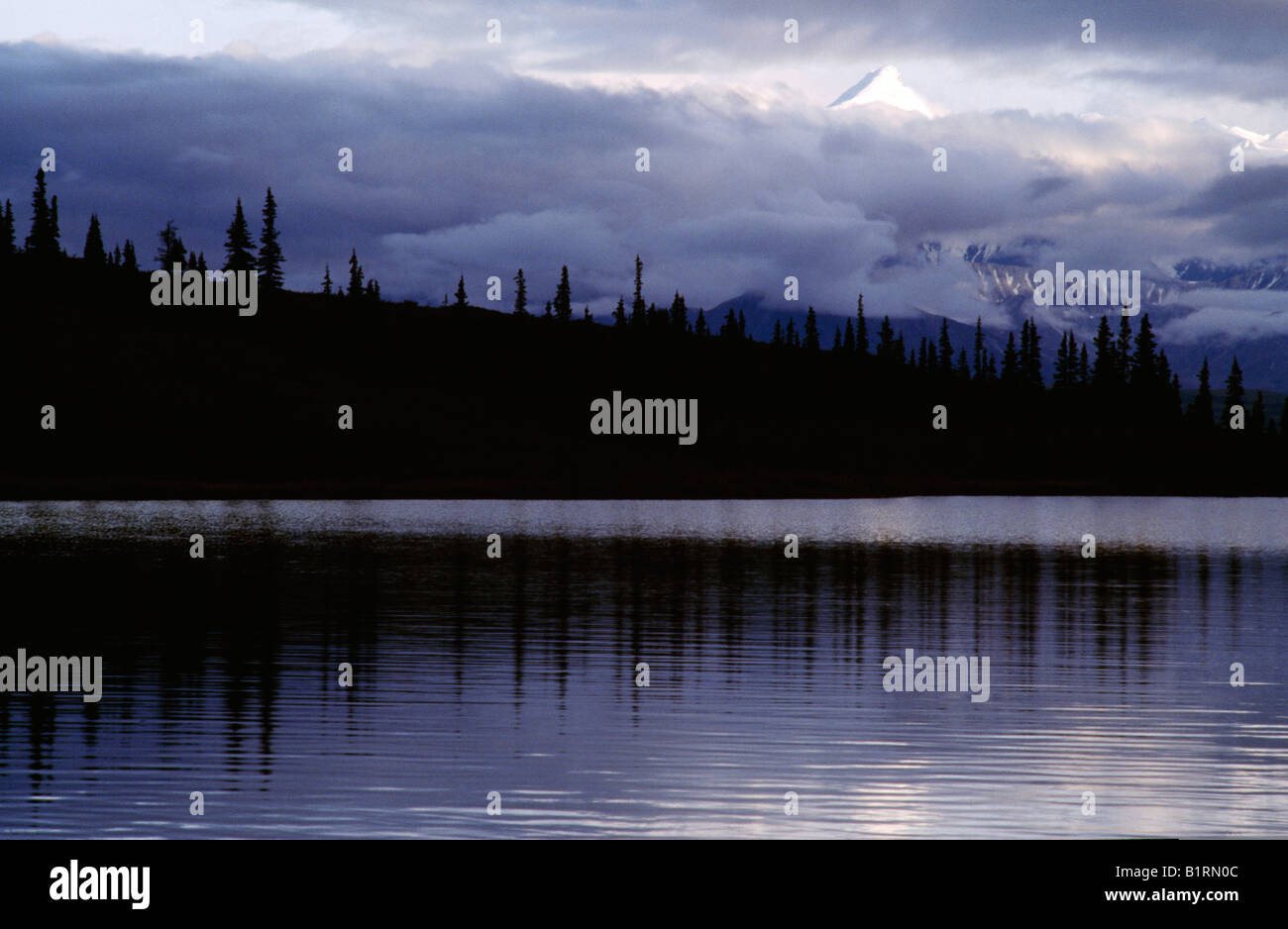 Alaska Range, Wonder Lake, Denali National Park, Alaska, USA, North ...