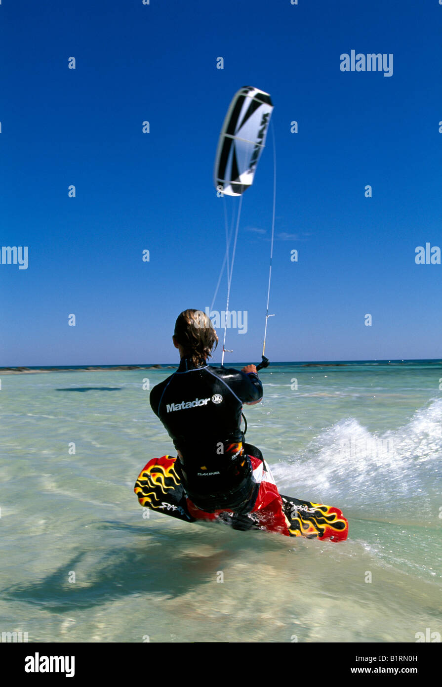 Kitesurfing, Djerba, Tunisia, Africa Stock Photo - Alamy