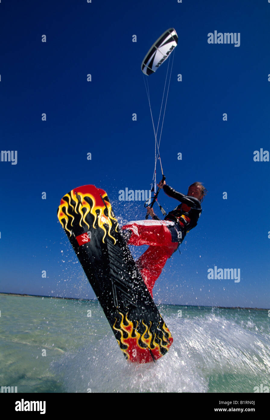 Kitesurfing, Djerba, Tunisia, Africa Stock Photo - Alamy