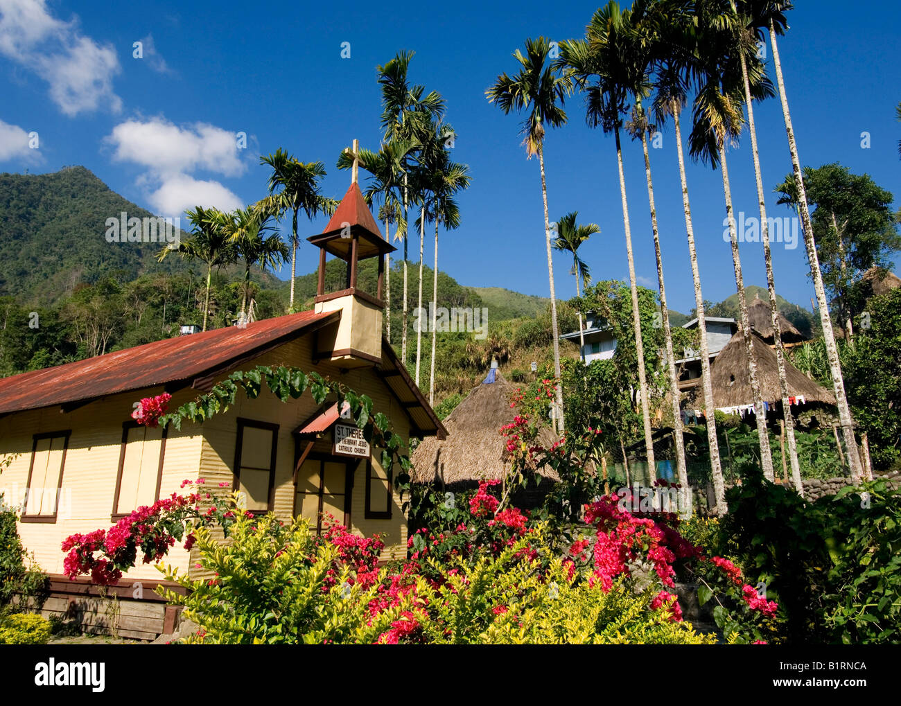 Church, Cambulo Village, Banaue, Luzon, Philippines, Asia Stock Photo ...