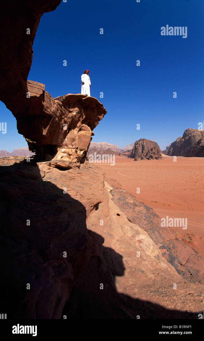 Bedouin, stone arch, Wadi Rum, Jordan, Asia Stock Photo - Alamy