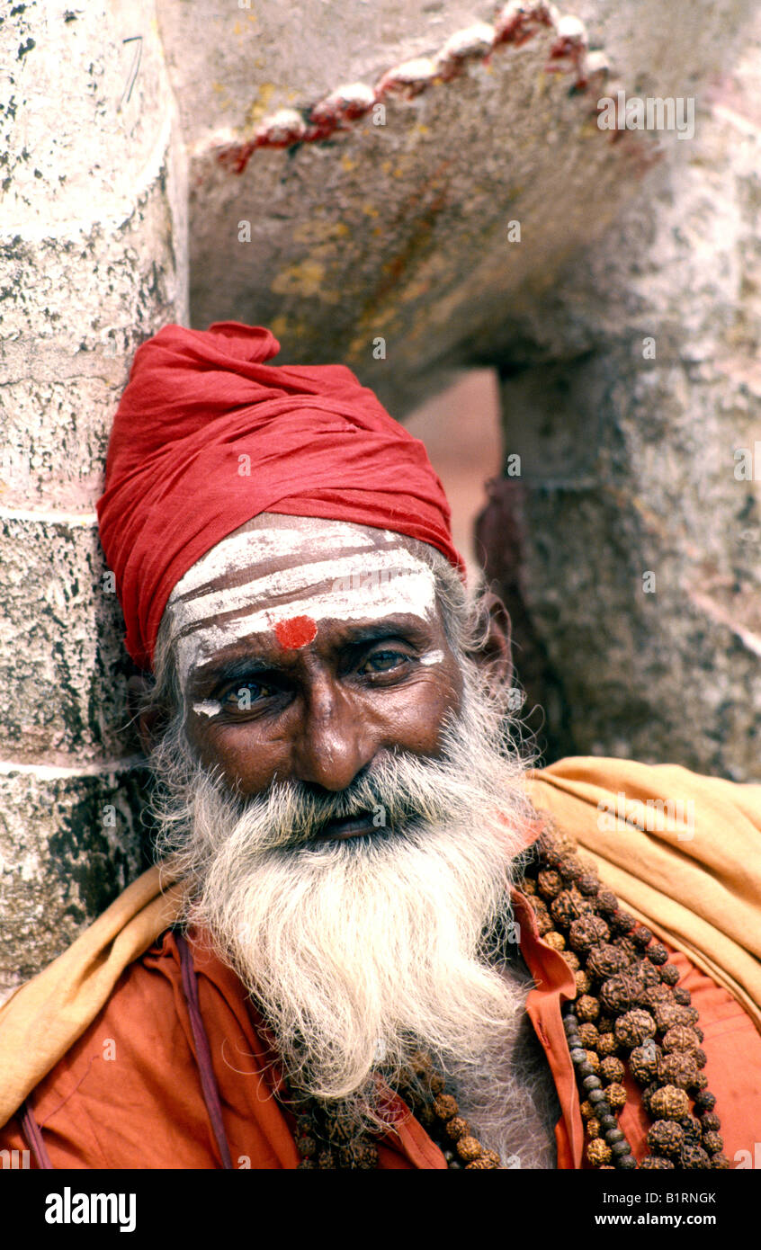 Sadhu, ascetic, hinduism, Varanasi, Uttar Pradesh, India, Asia Stock ...