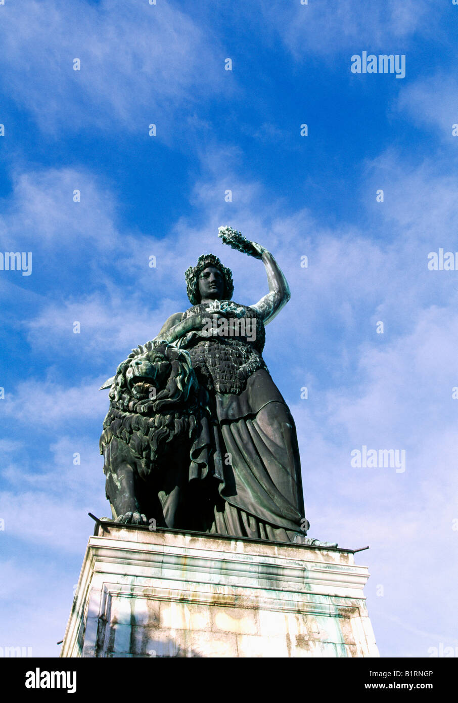 Bavaria statue, Munich, Bavaria, Germany Stock Photo - Alamy