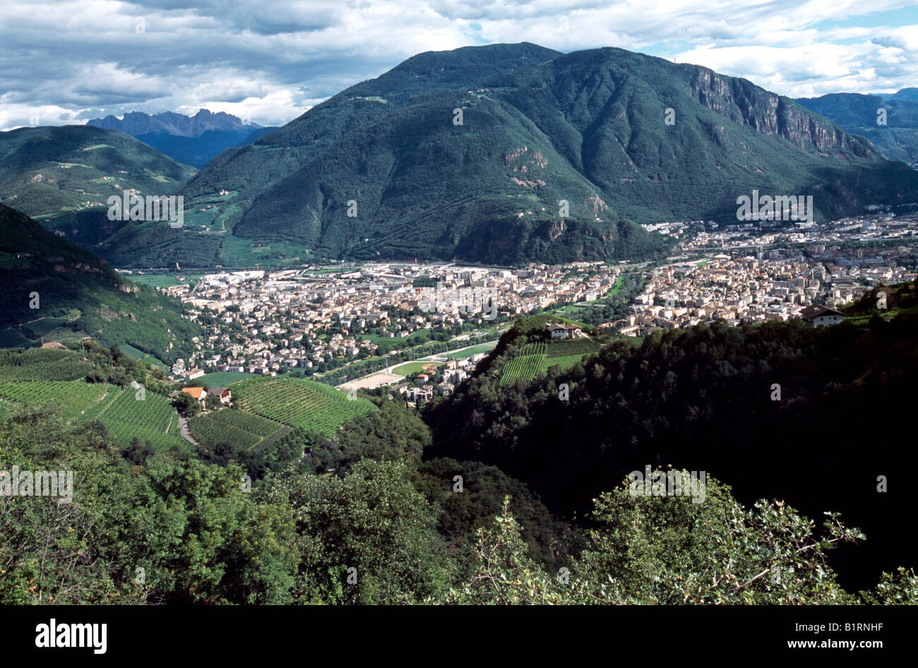 View of Bolzano, Bozen, South Tyrol, Italy Stock Photo - Alamy