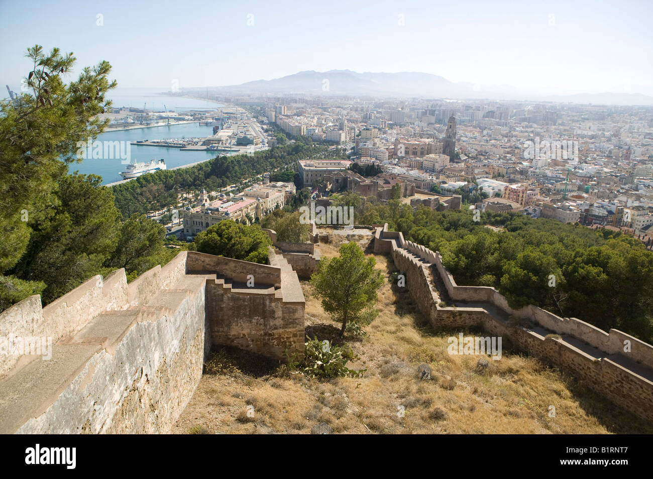 Spain, Malaga, Andalucia, Andalusia, Europe, castle, Fort ...