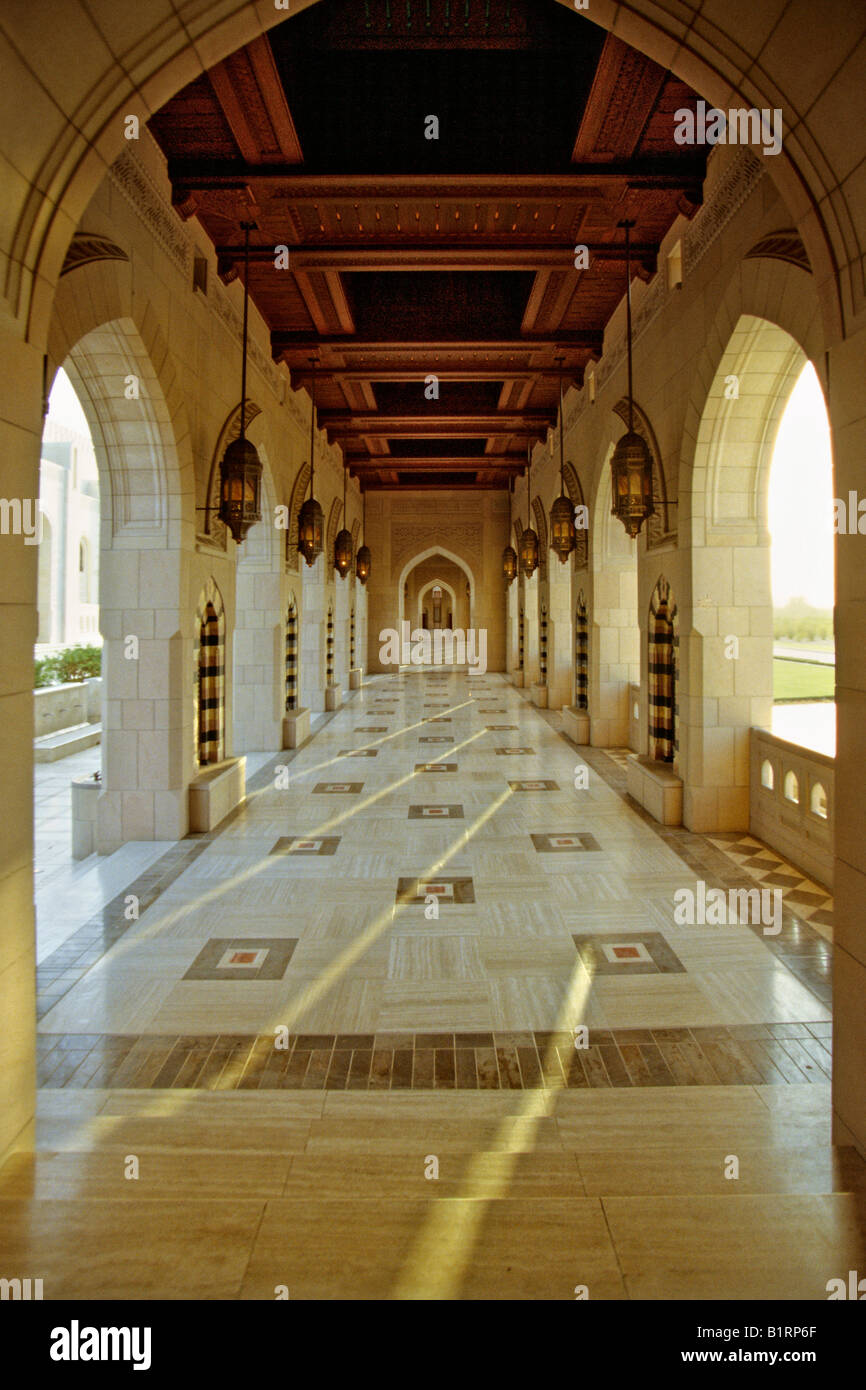 Sulatan Quabos Mosque in Muscat, Oman, Arabia, Arabic Peninsula, Middle ...