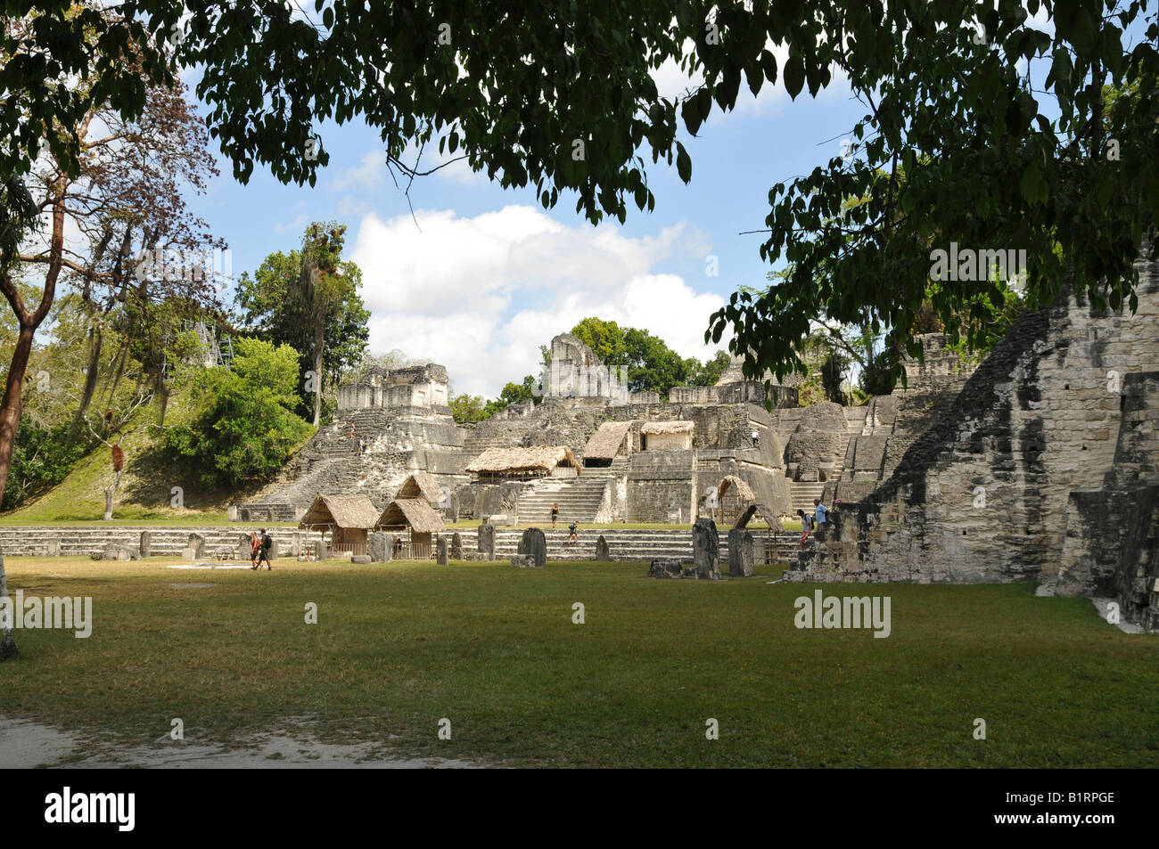 North Acropolis, Plaza Mayor, Mayan ruins, Tikal, Guatemala, Central ...