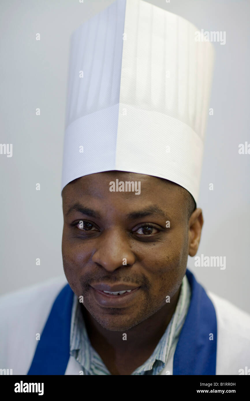 Portrait of an African chef Stock Photo - Alamy
