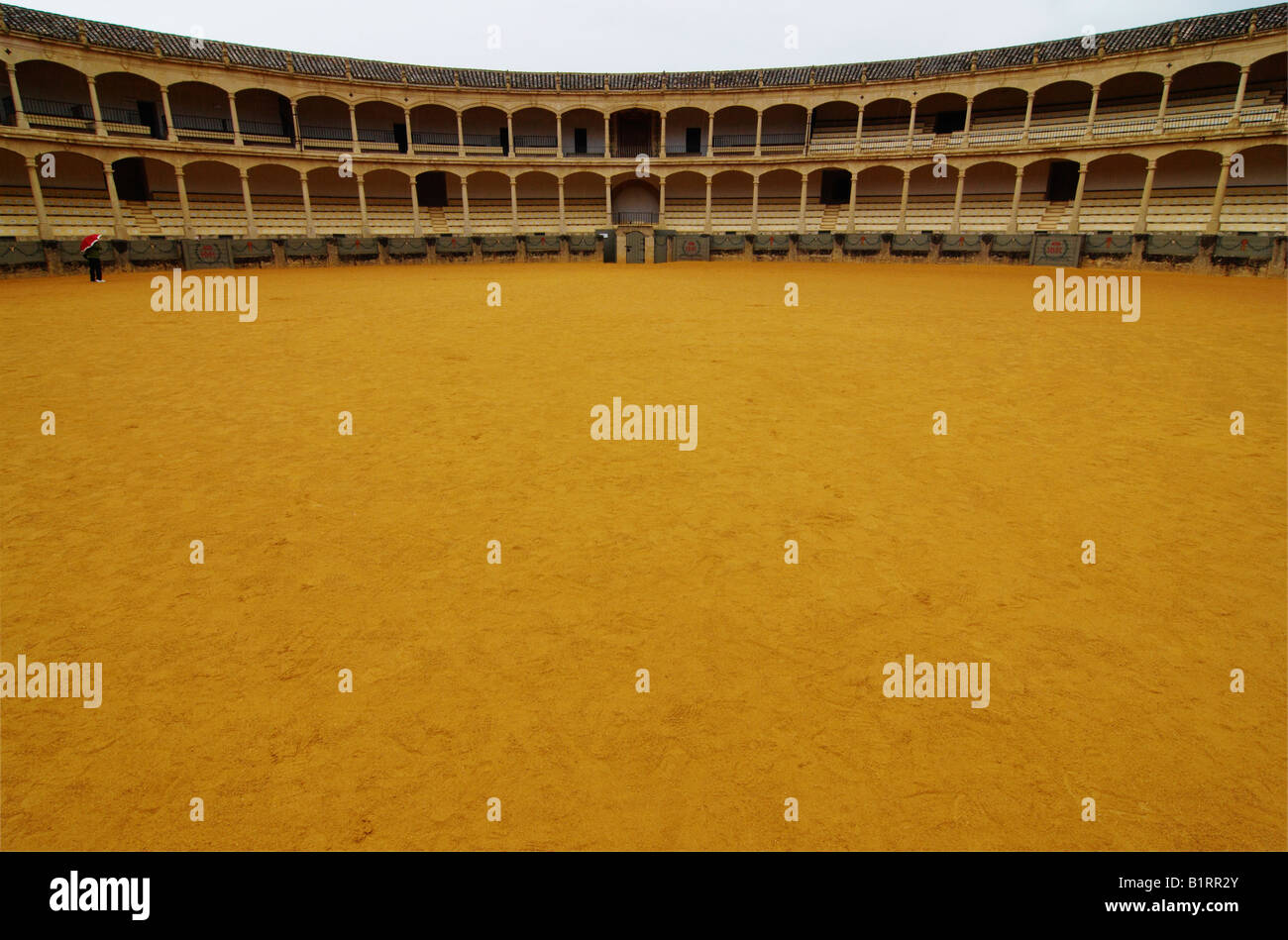 Bullfighting ring, bullring in Ronda, Malaga Province, Andalusia, Spain ...