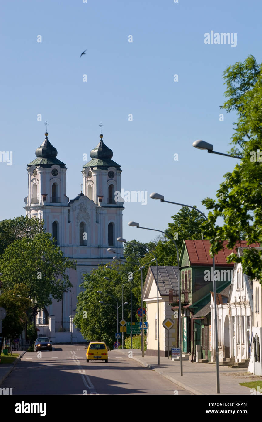 Architecture and street scene Sejny Great Mazurian Lakes Poland Stock ...