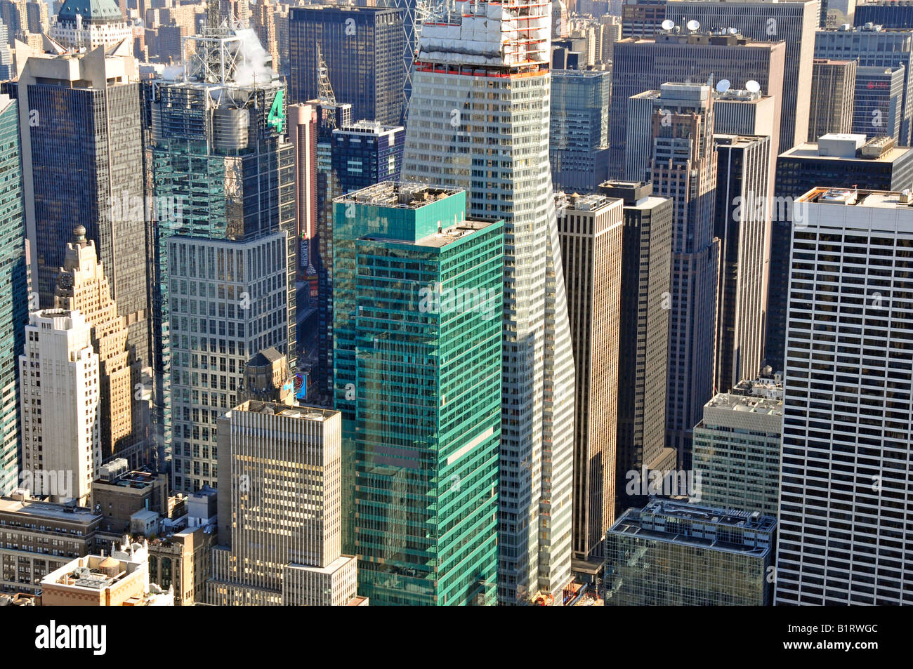 Times Square and Midtown, picture taken from the Empire State Building ...