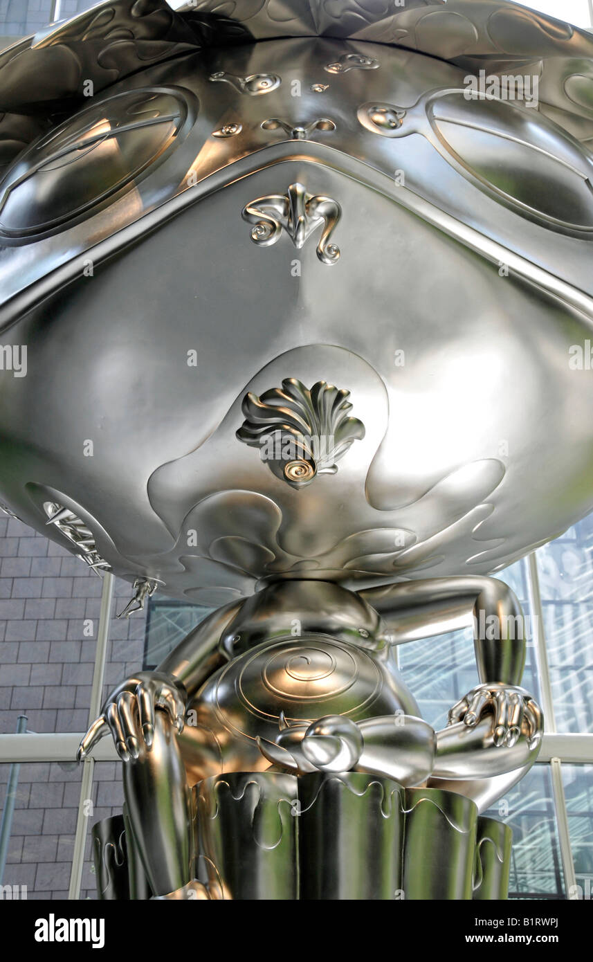 Sculpture, Oval Buddha, byTakashi Murakami, Garden Plaza, IBM Building ...