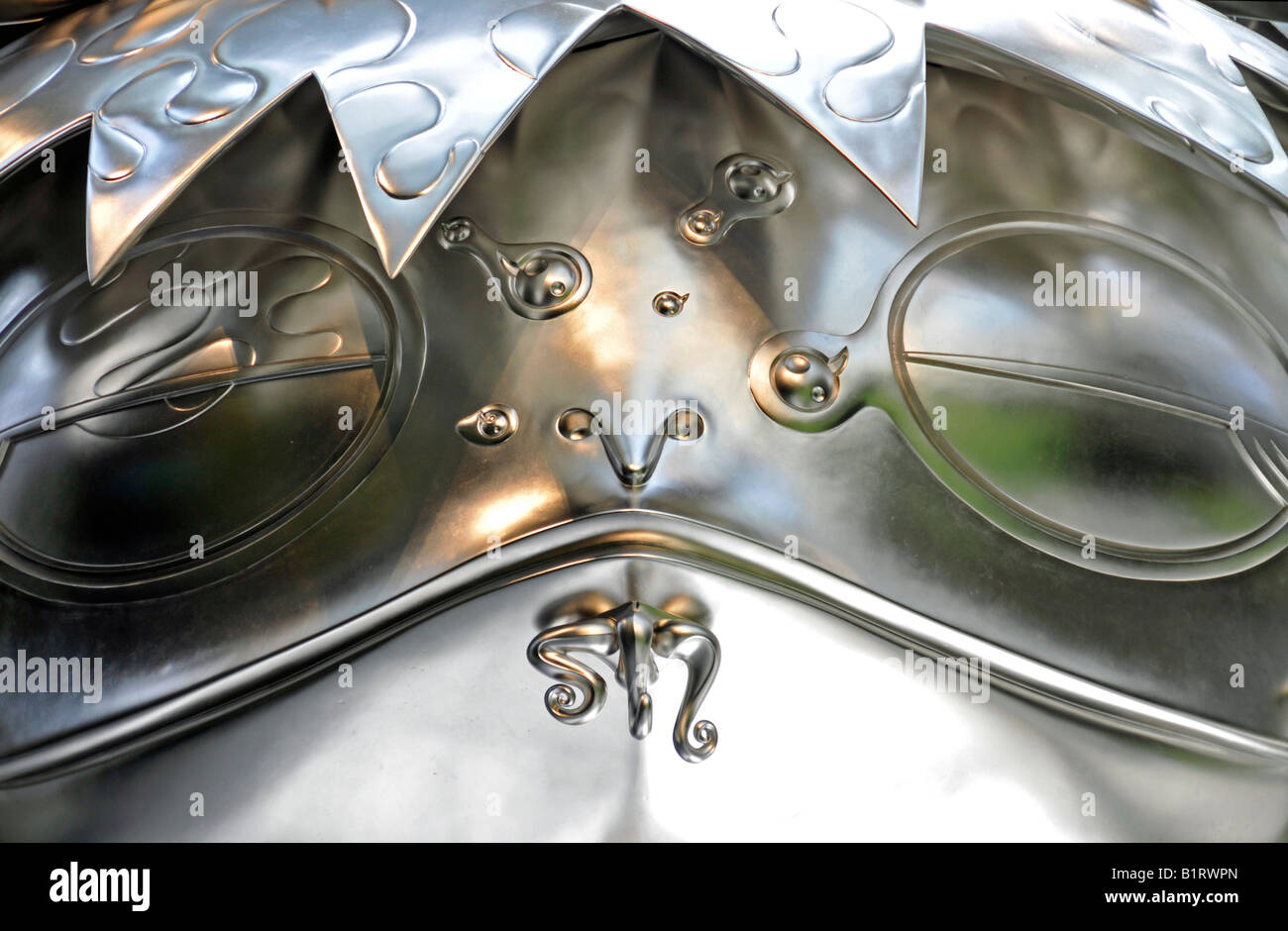 Sculpture, Oval Buddha, by Takashi Murakami, Garden Plaza, IBM Building ...