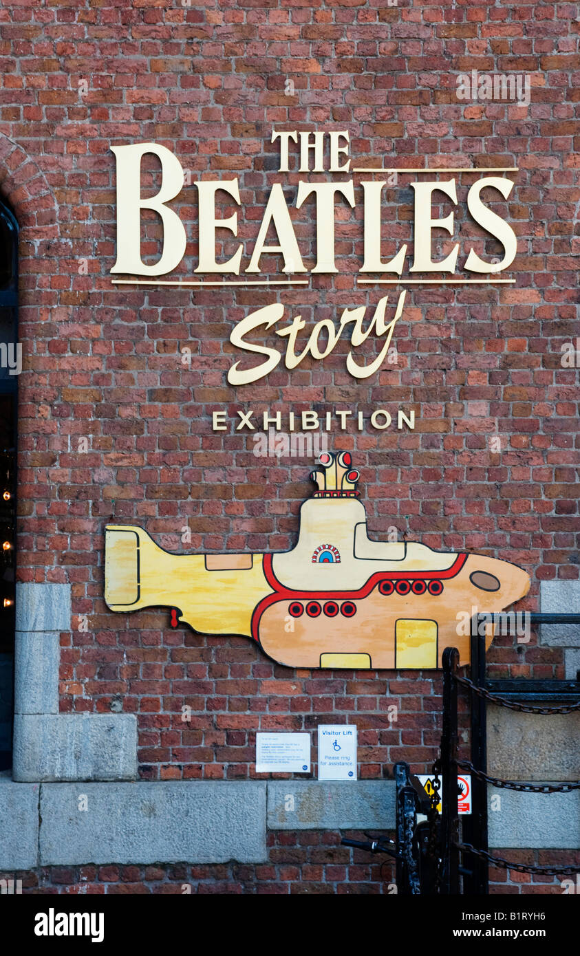 Beatles story sign Stock Photo - Alamy