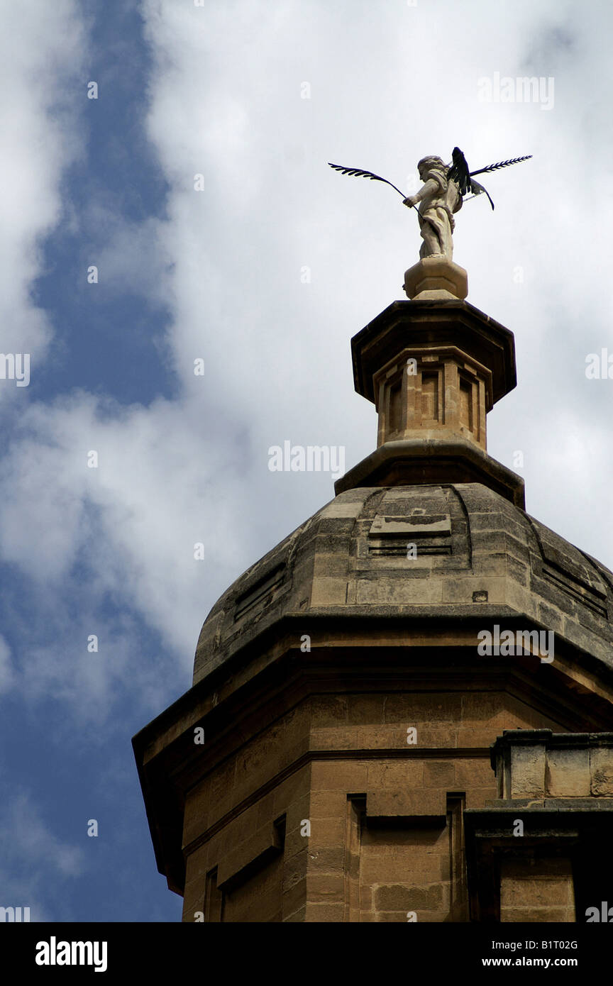 Statue of angel on cathedral catedral de Santa Maria de la Encarnacion ...