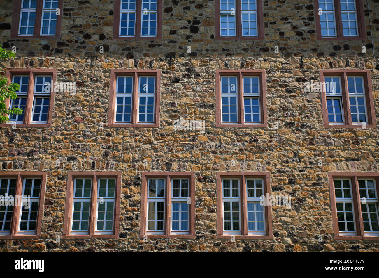 Window front of the Landgrafenschloss Castle, currently used as town ...