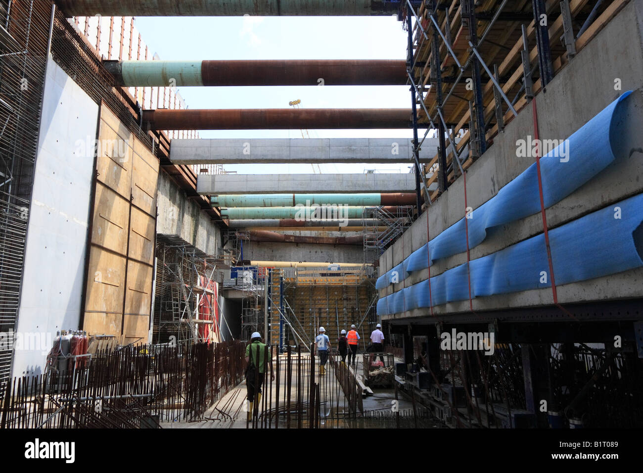 German construction site Stock Photo - Alamy