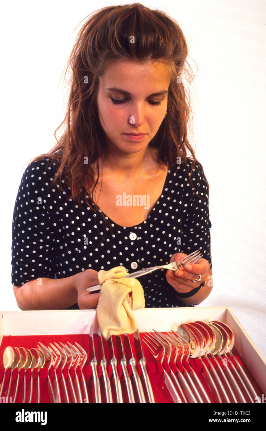 Silver polish hi-res stock photography and images - Alamy