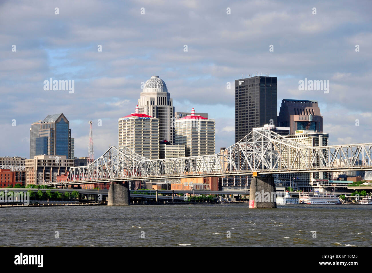 City skyline at Louisville Kentucky KY Stock Photo - Alamy