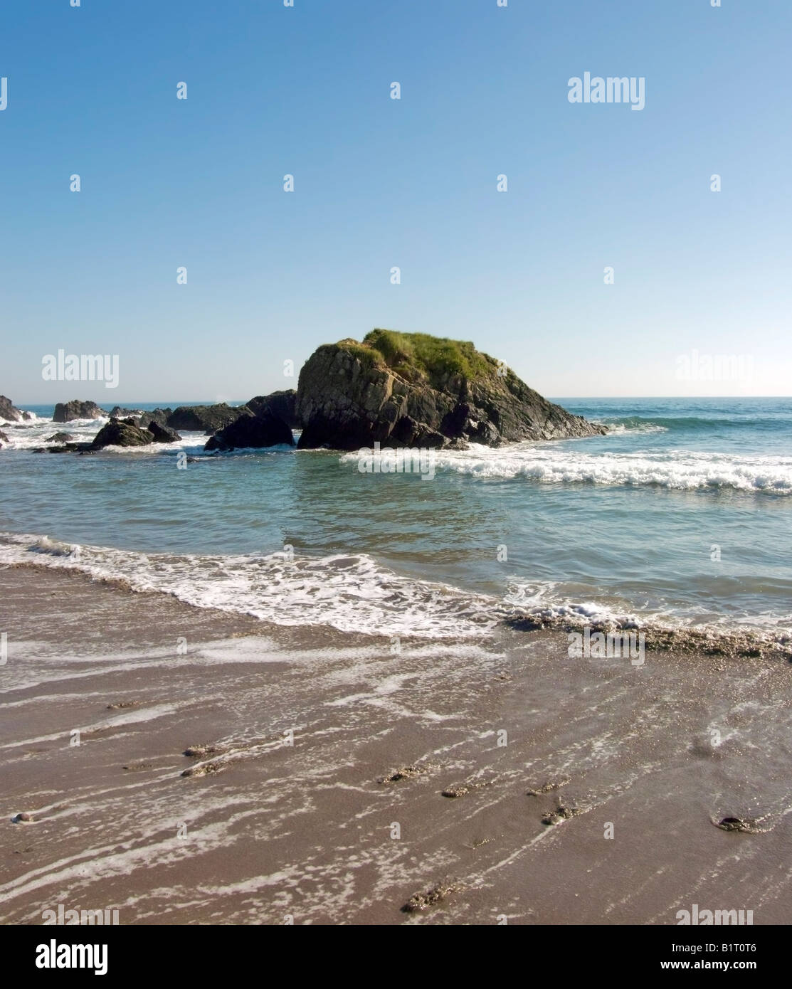 cornish coast kennack sands beach cornwall england uk Stock Photo - Alamy