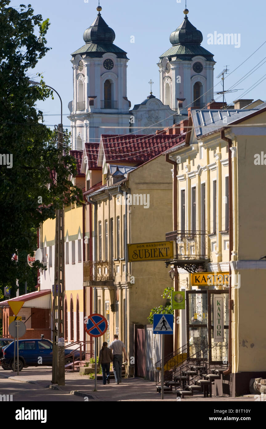 Architecture and street scene Sejny Great Mazurian Lakes Poland Stock ...
