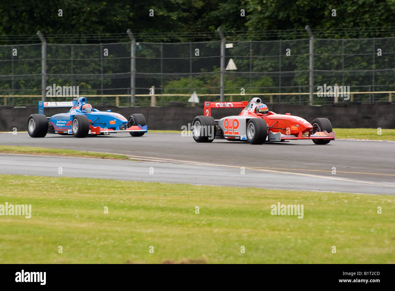 Formula Palmer Audi Racing Cars Exiting Old Hall Corner at Oulton Park ...