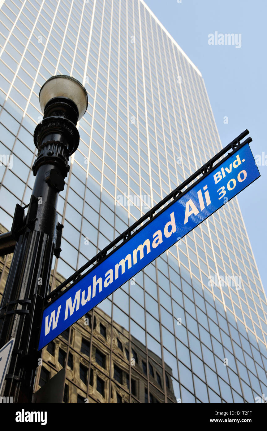 Muhammad Ali Blvd in downtown Louisville Kentucky KY Stock Photo - Alamy