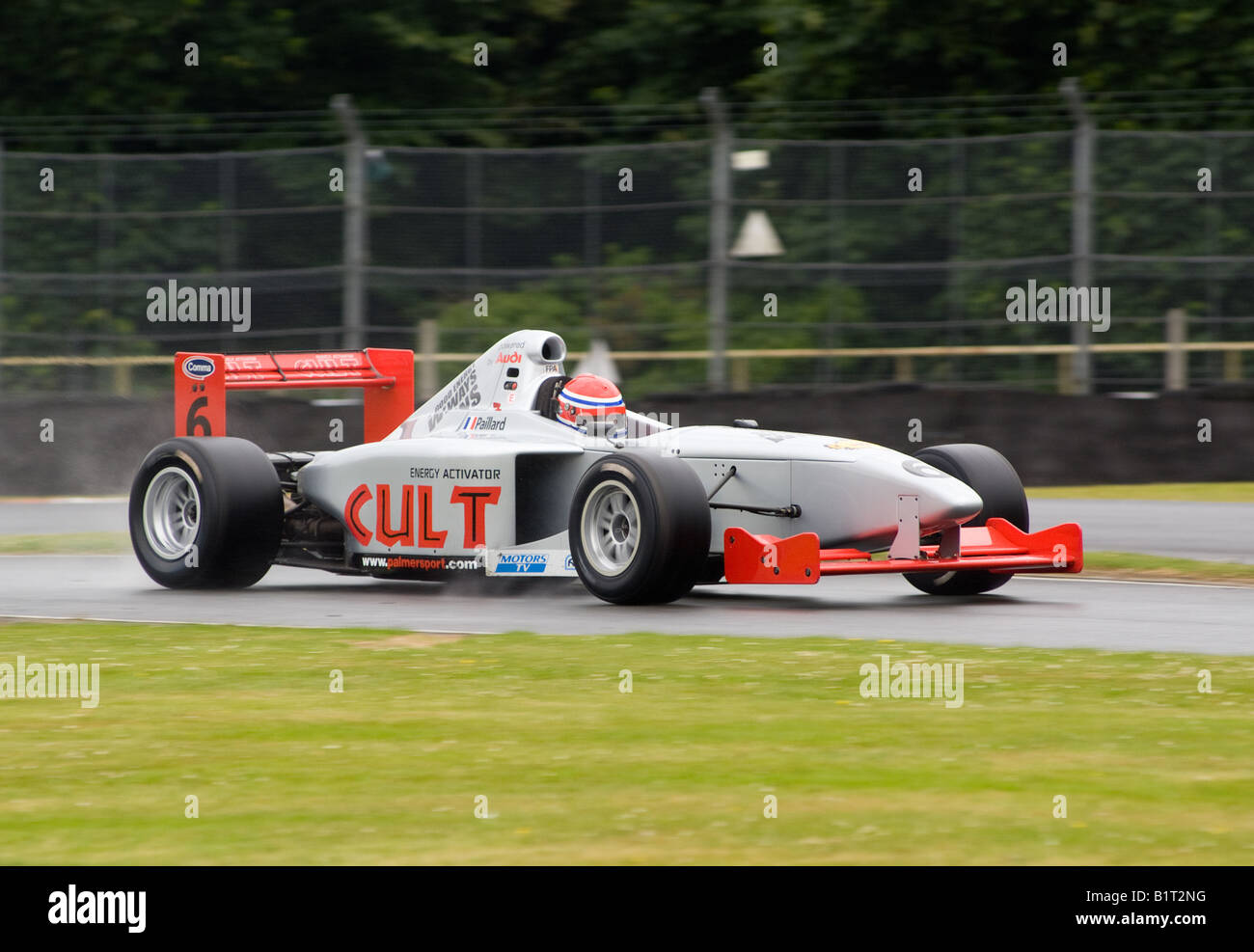 Formula Palmer Audi Racing Car Leaving Pit Road at Oulton Park Motor ...