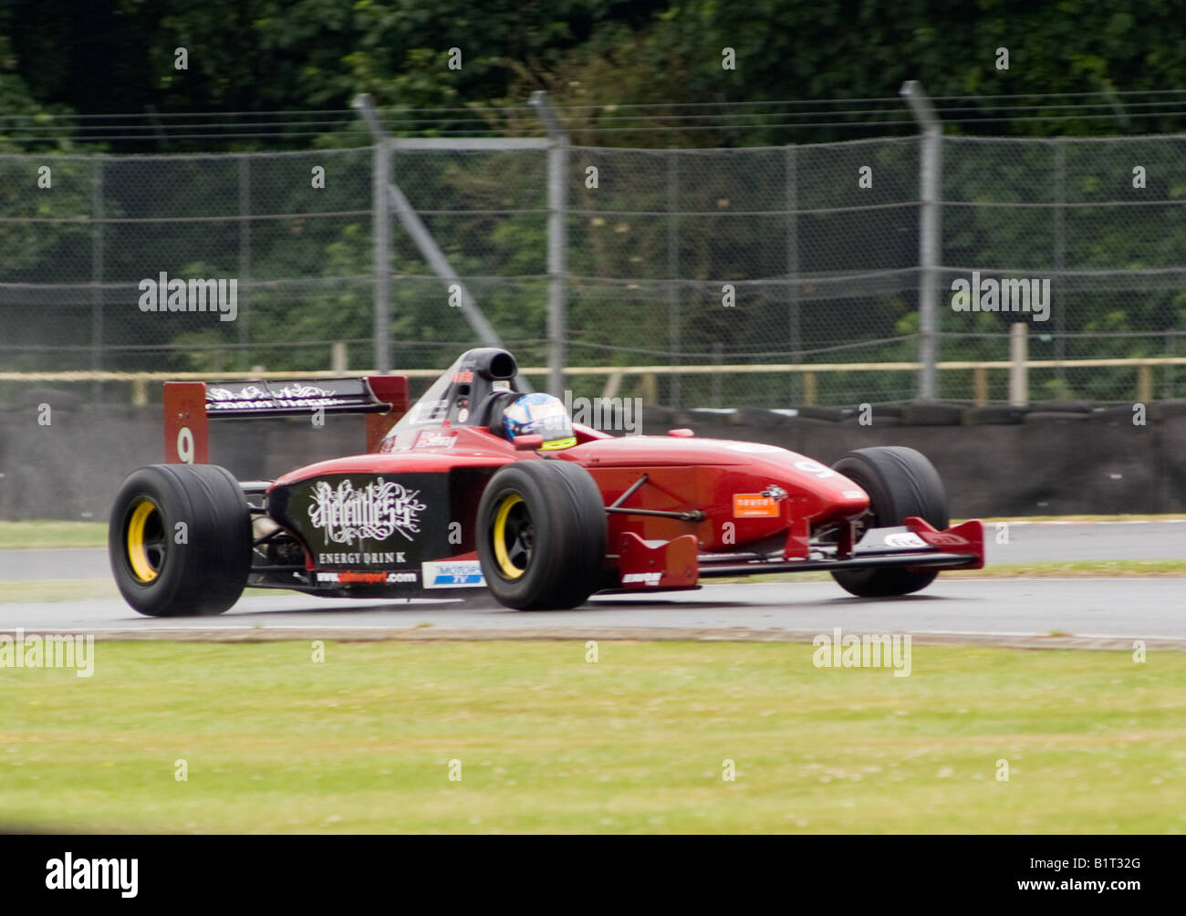Formula Palmer Audi Racing Car Leaving Pit Road at Oulton Park Motor ...