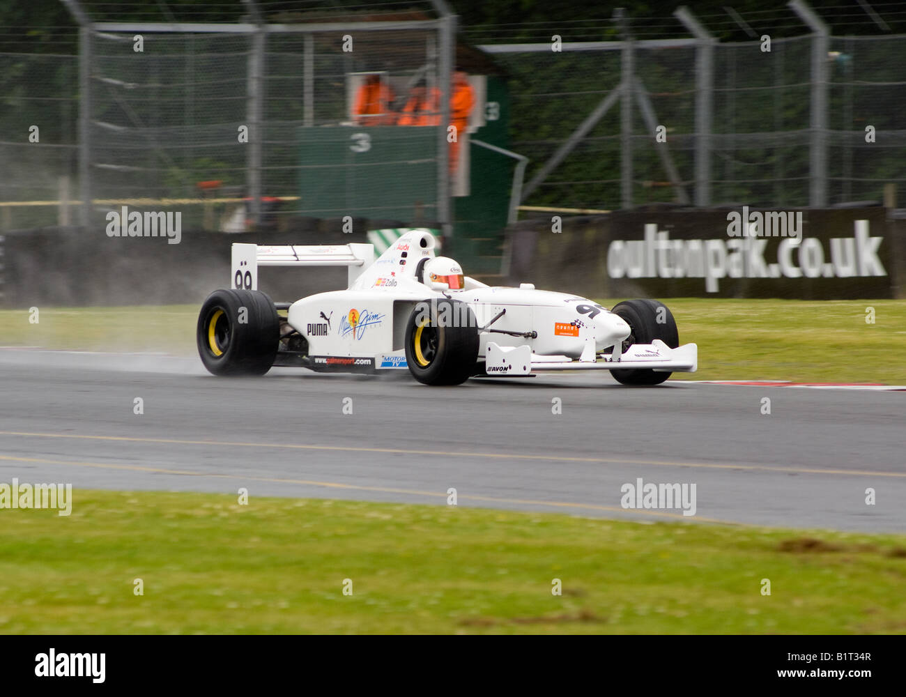Formula Palmer Audi Racing Car Exiting Old Hall Corner at Oulton Park ...