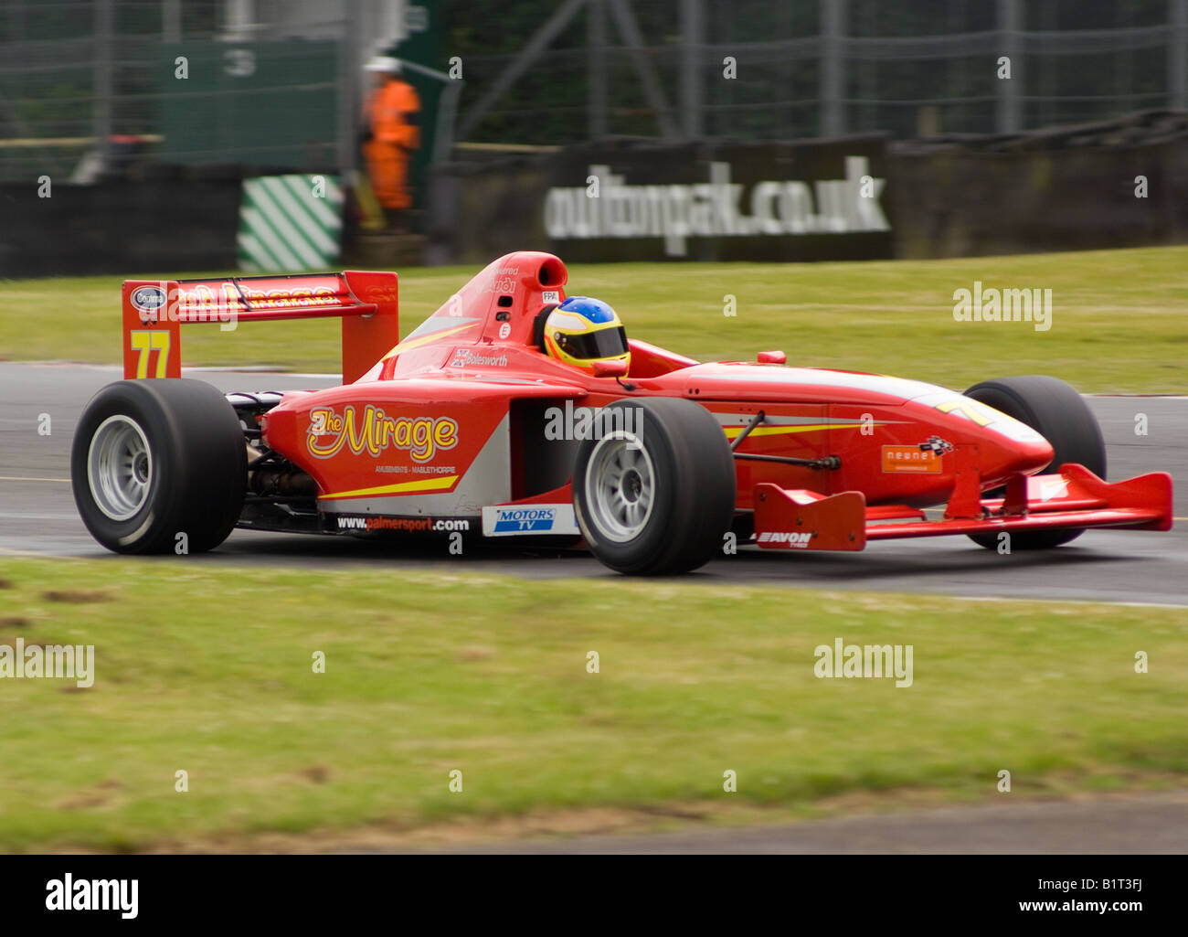 Formula Palmer Audi Racing Car Leaving Pit Road at Oulton Park Motor ...