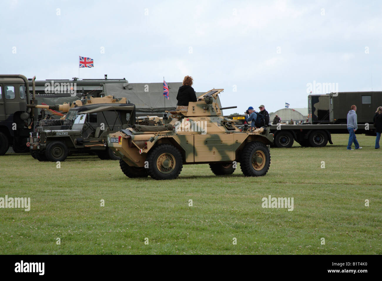 4x4 Armoured car at military vehicle show Stock Photo - Alamy