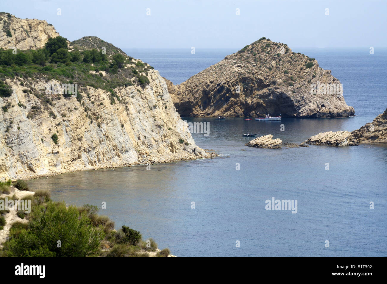 Cap Prim Nao the Southern limit of Xabia Javea bay Levante Spain Stock ...