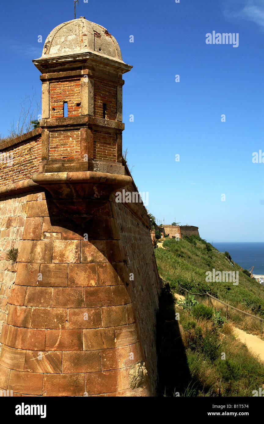 Castle de Montjuic Barcelona Catalonia Stock Photo - Alamy