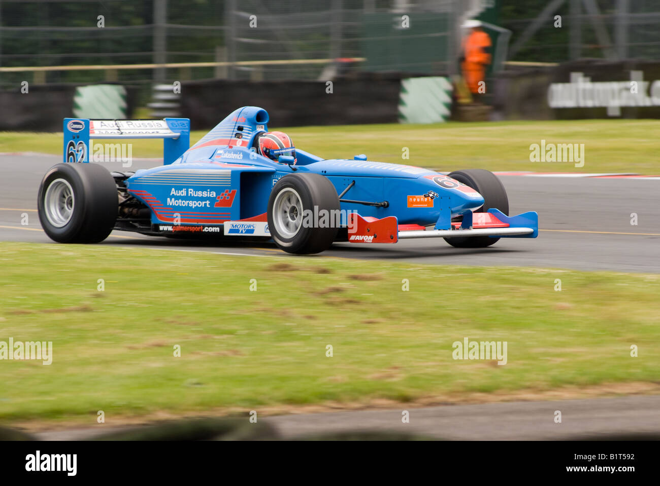 Formula Palmer Audi Racing Car Leaving Pit Road at Oulton Park Motor ...