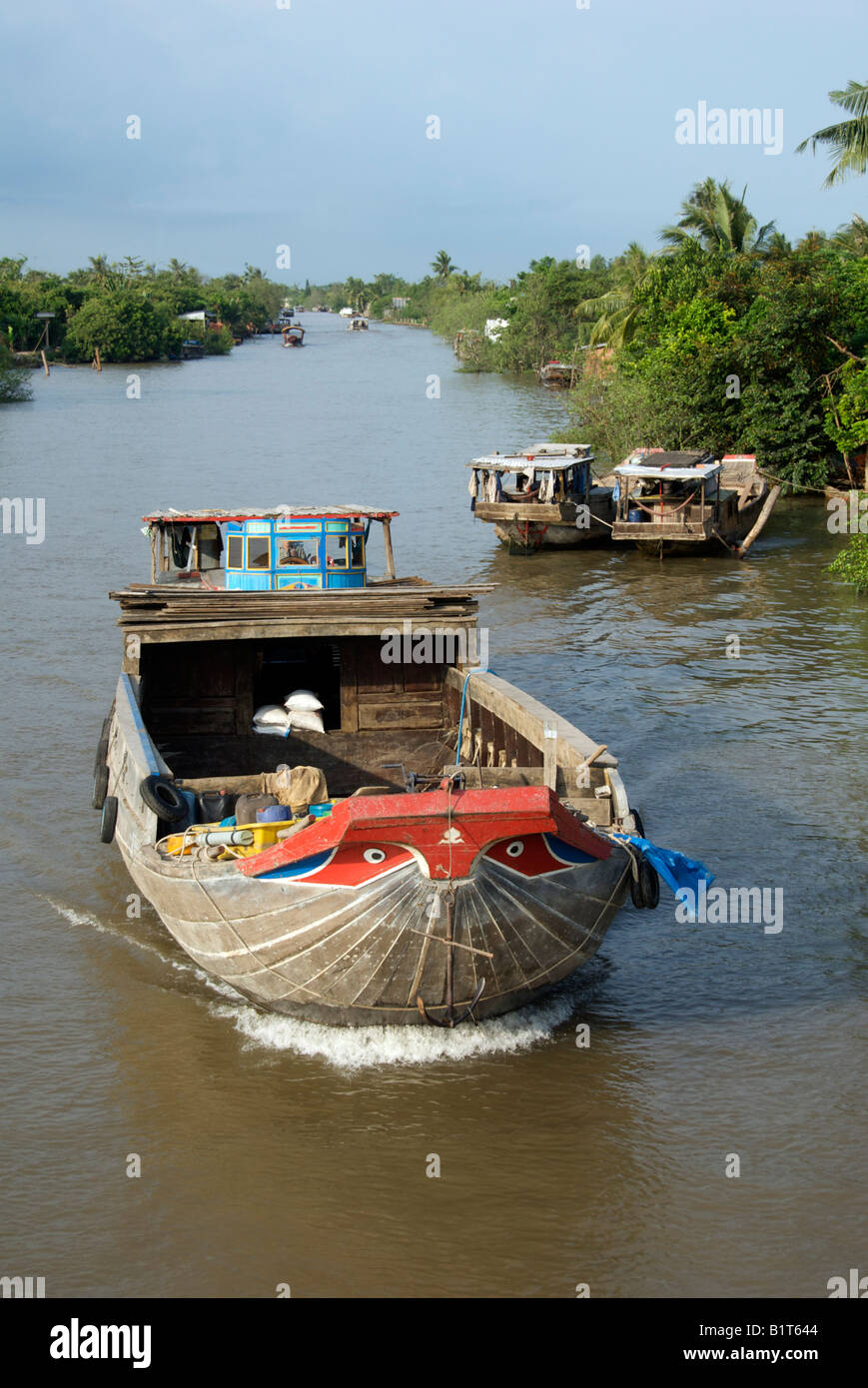 Barge Mekong Delta Vinh Long Vietnam Stock Photo - Alamy