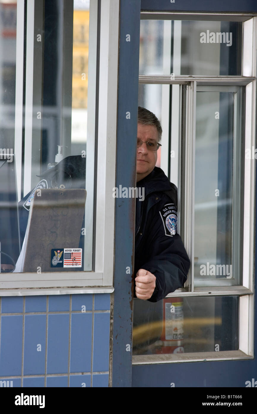 Border Officers questions and or inspects an entrant into the US Port ...
