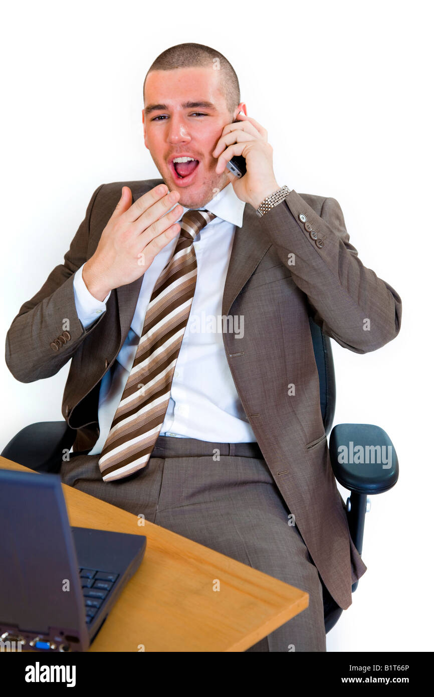 Man men male yawns yawn yawning hi-res stock photography and images - Alamy