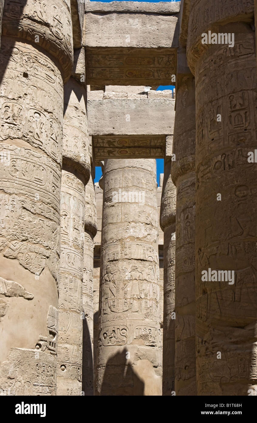 The Hypostyle Hall, Temple of Karnak, Luxor, Egypt Stock Photo - Alamy