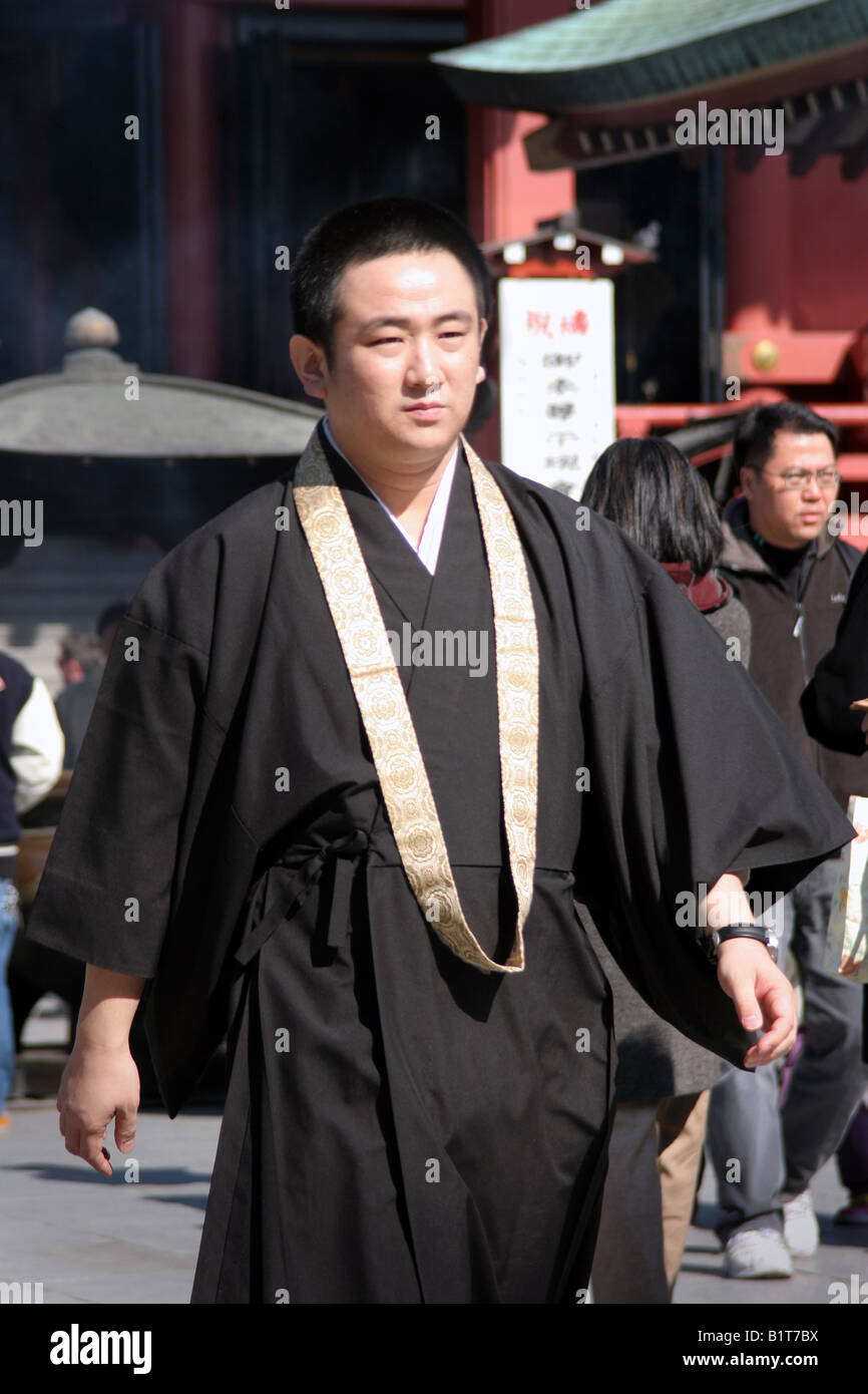 Japanese Monk Senso-Ji Temple Asakusa Tokyo Japan Stock Photo - Alamy