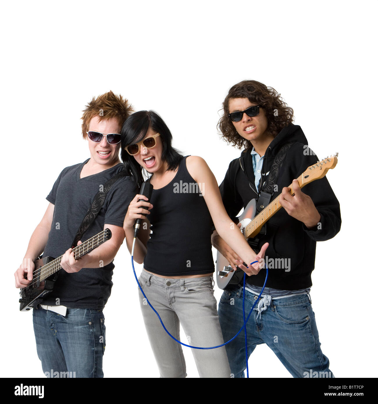 Guitar music playing microphone arts culture and entertainment holding ...