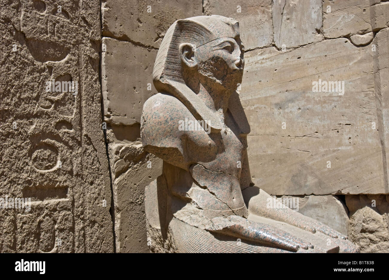 Seated Statue of Pharoah Thutmose III near the Festival Hall of ...