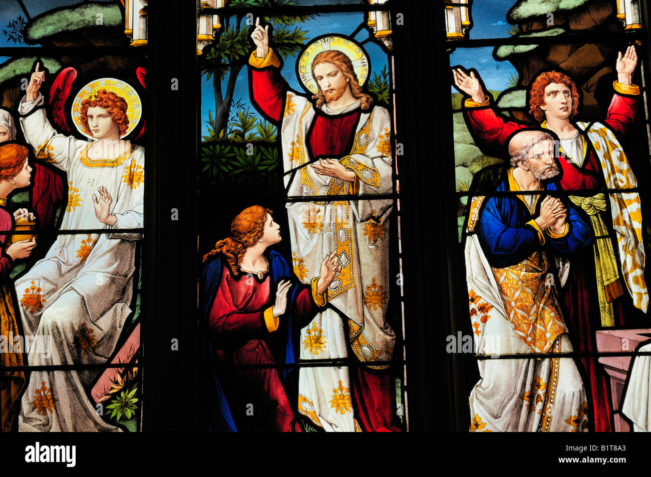 Stained Glass Window in Holy Trinity Church, Long Melford Suffolk ...