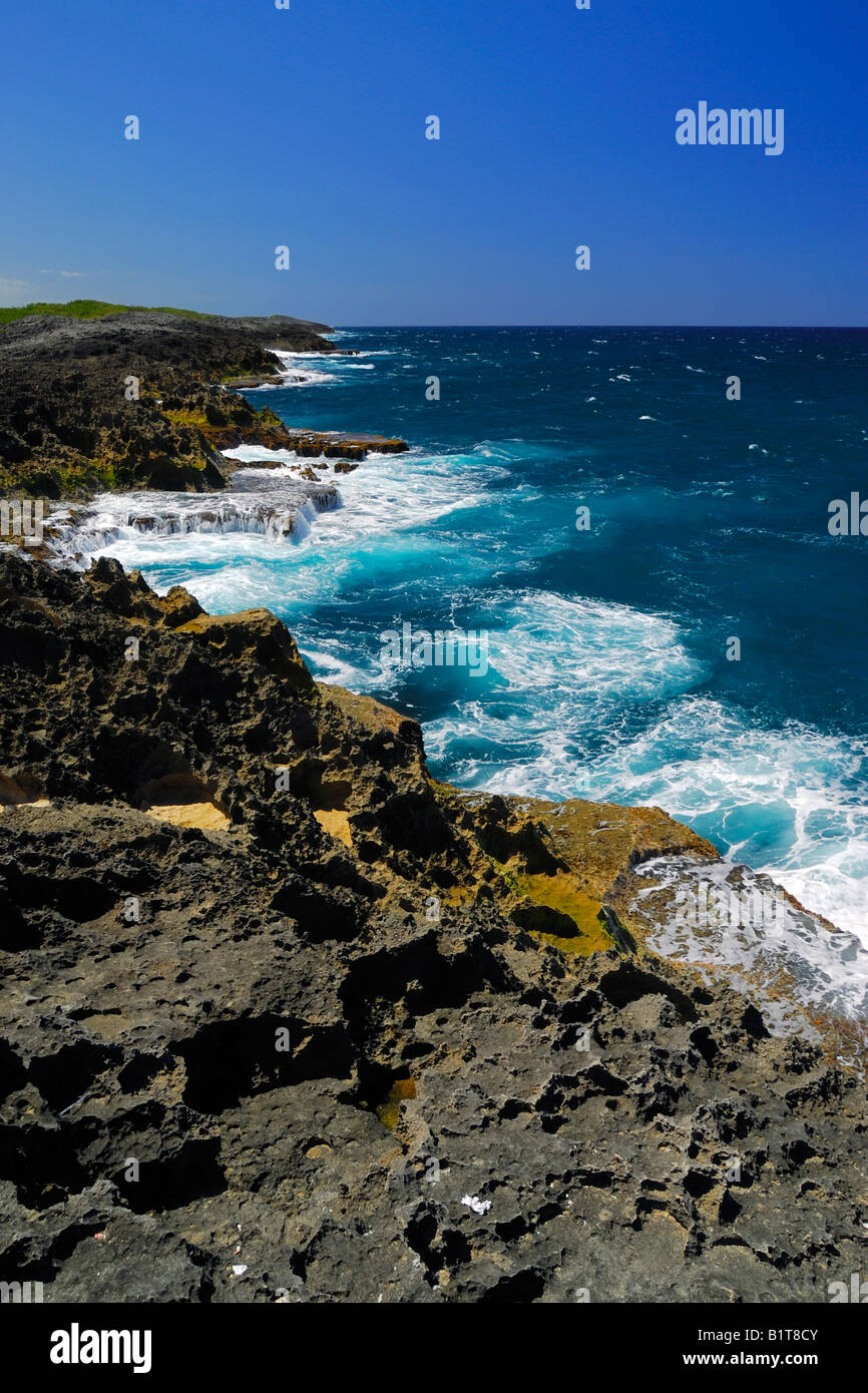 The rough coast at Punta Marchiquita near the small town of Los Molinos ...