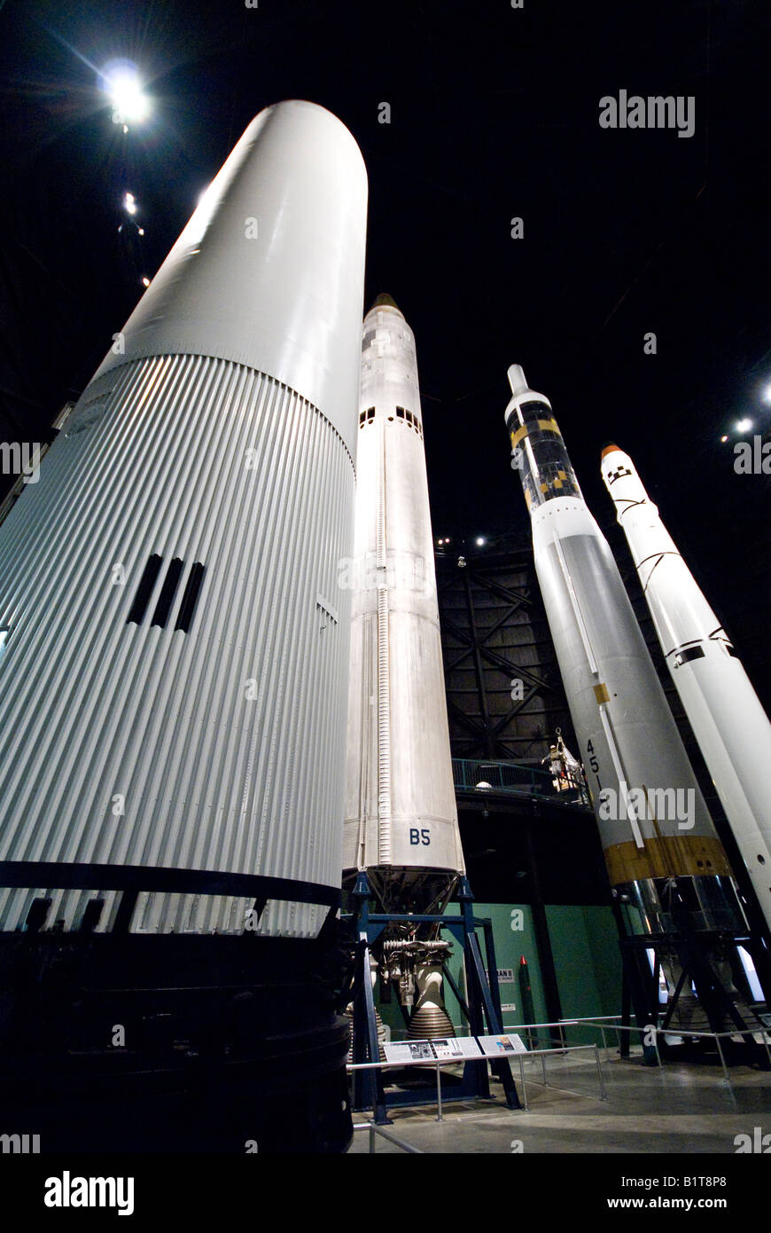 Nuclear missiles on display at the National Air Force Museum near ...