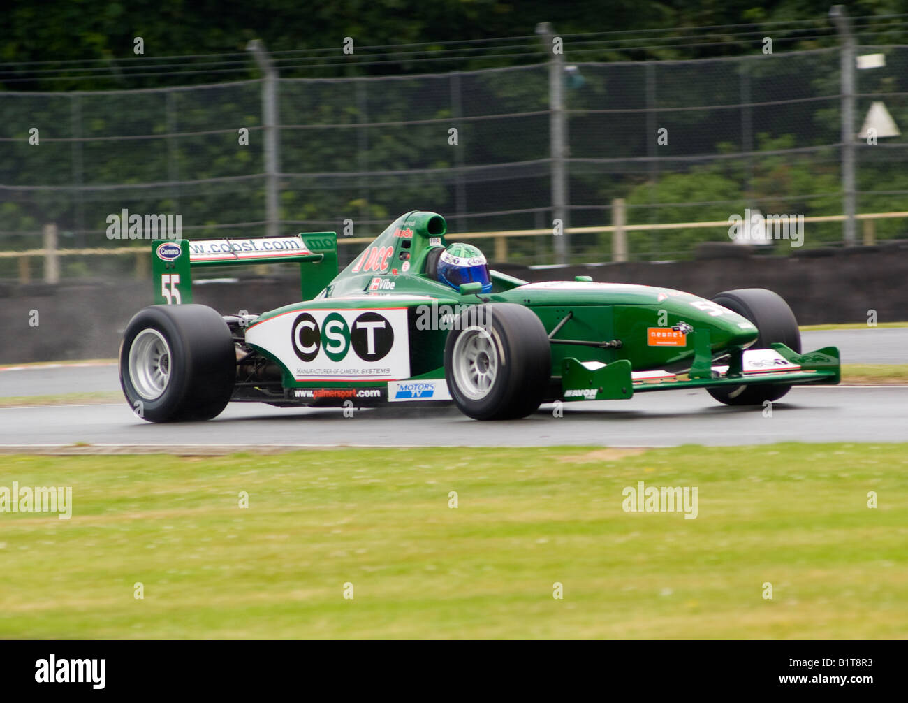 Formula Palmer Audi Racing Car Leaving Pit Road at Oulton Park Motor ...