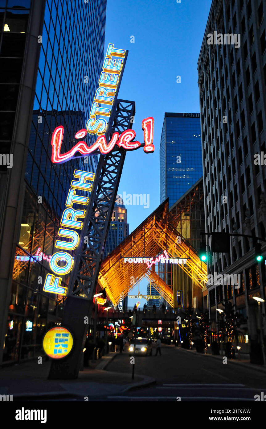 Fourth Street Live restaurant and entertainment district downtown ...