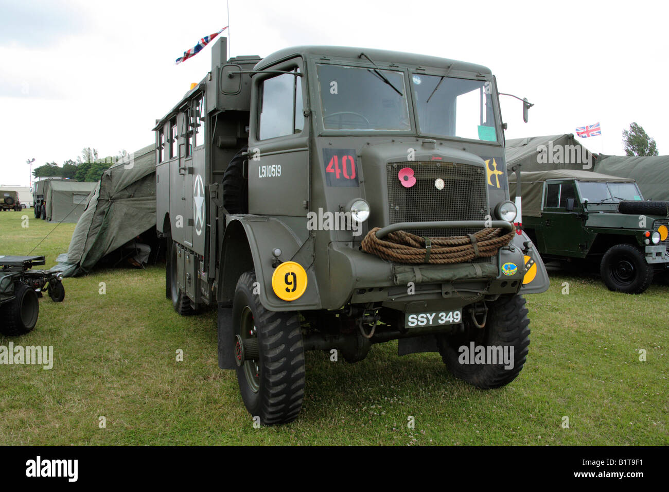 Bedford QLR 4x4 military radio truck WWII Stock Photo - Alamy