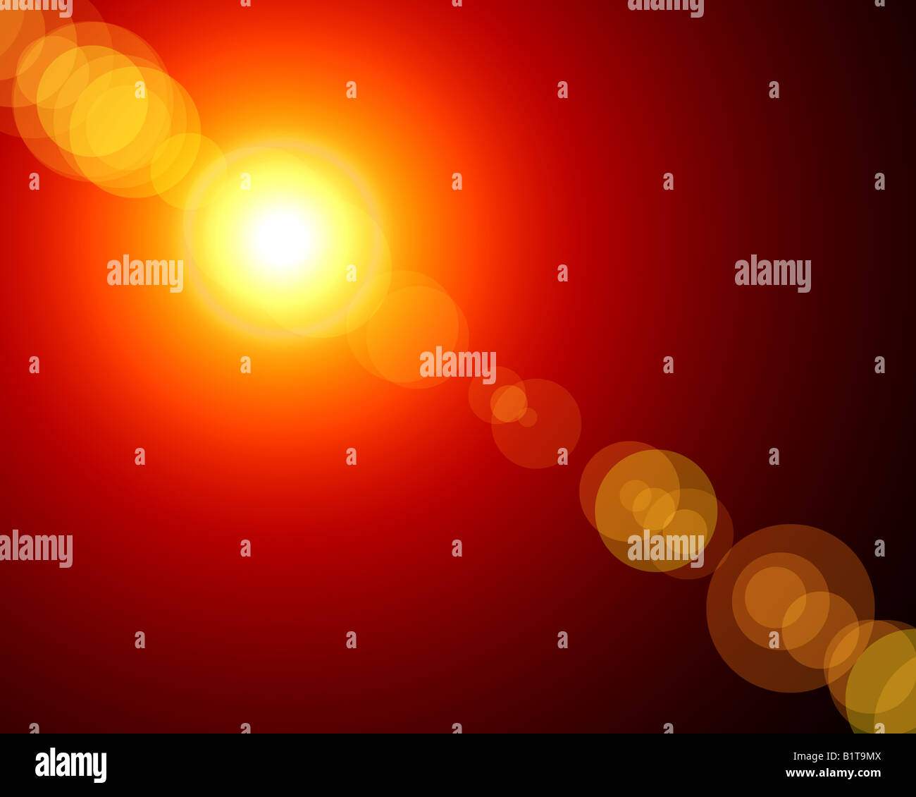 Lights background series. Sunset Stock Photo - Alamy