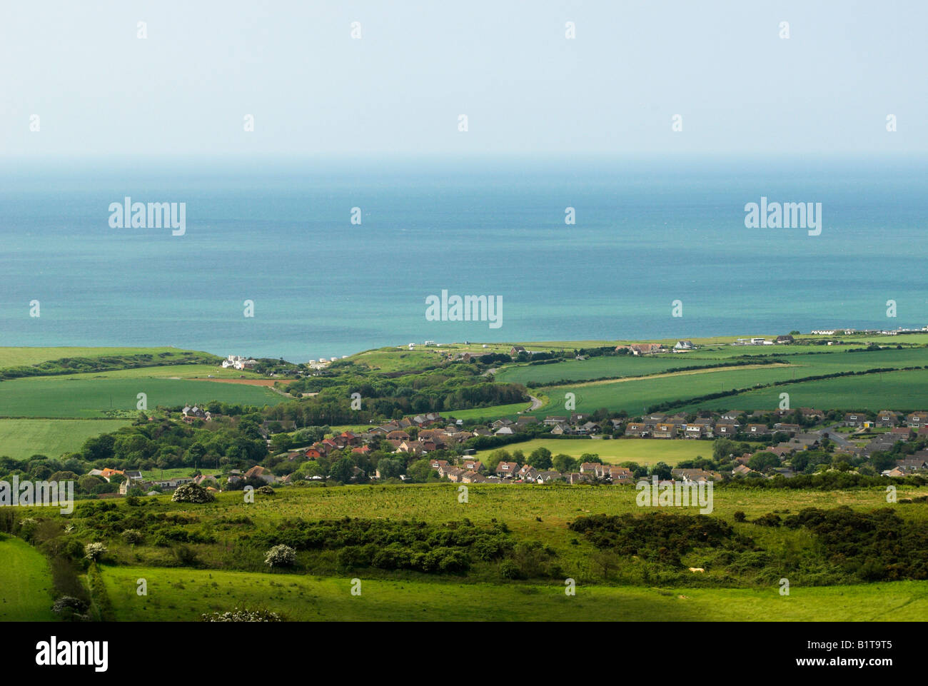 The view looking south to Brighstone Bay from Limerstone Down - Isle of ...